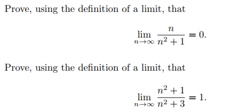 Solved Prove, using the definition of a limit, that Prove, | Chegg.com