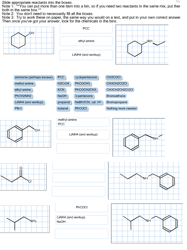 Solved Slide appropriate reactants into the boxes. ote 1 You | Chegg.com Solved Slide appropriate reactants into the boxes. ote 1 You | Chegg.com