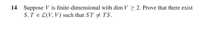 Solved 14 Suppose V is finite-dimensional with dim V = > | Chegg.com