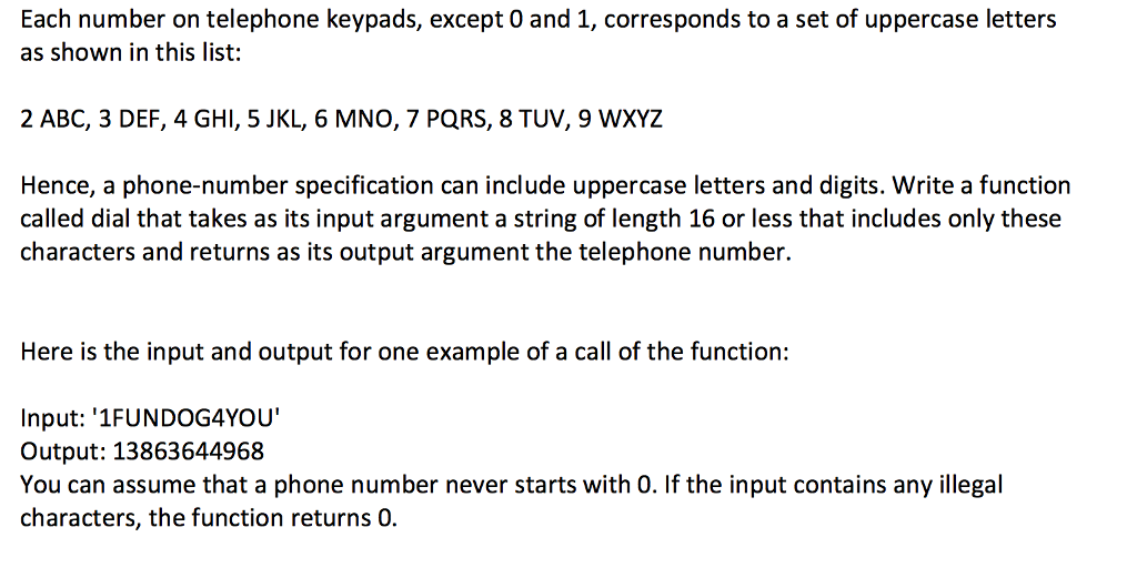 Solved Each number on telephone keypads, except 0 and 1, | Chegg.com