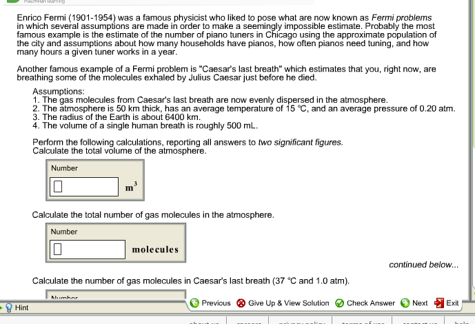 Solved Enrico Fermi (1901-1954) was a famous physicist who | Chegg.com