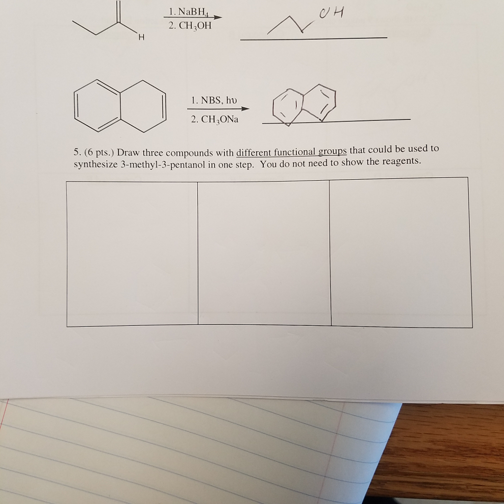 Solved Draw three compounds with different functional | Chegg.com