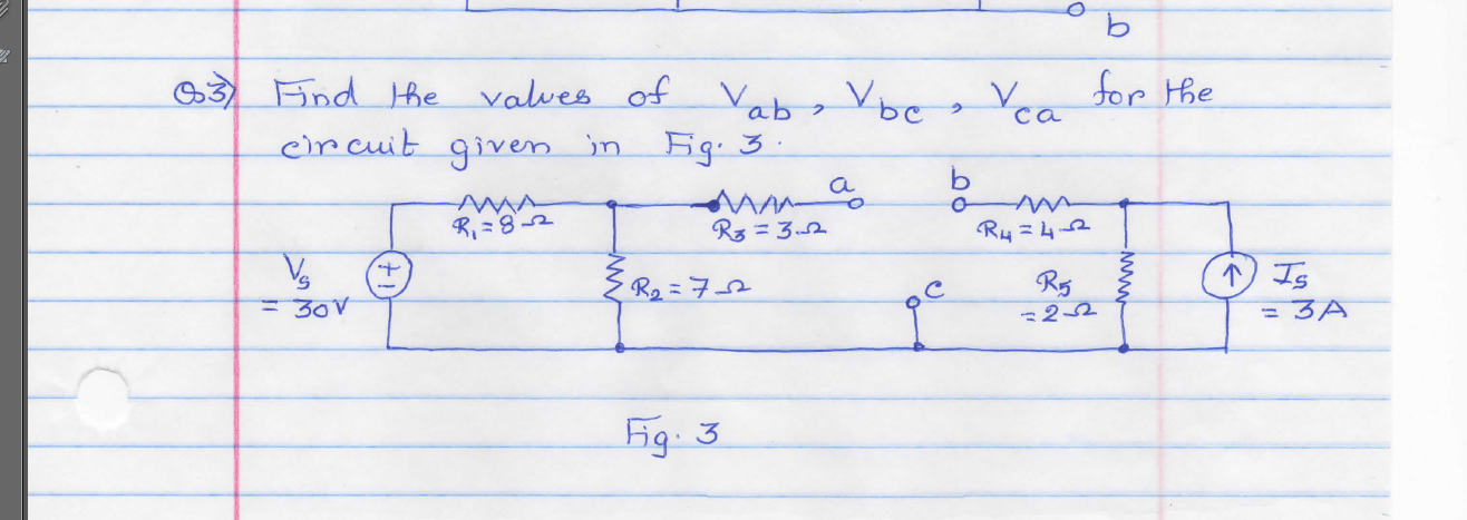 Solved Find the values of Vab, Vbc, Vca for the circuit | Chegg.com