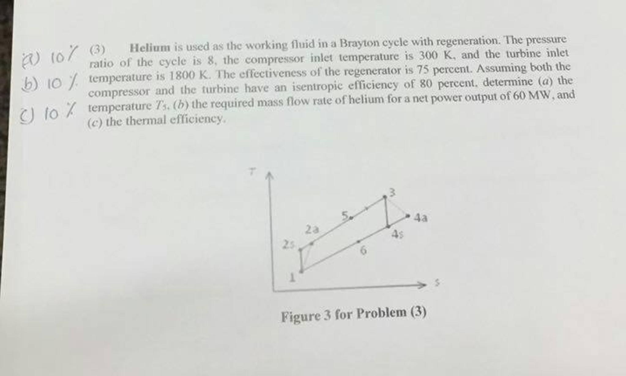 Solved Helium is used as the working fluid in a Brayton | Chegg.com