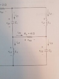 Solved The initially relaxed circuit shown is excited at t=0 | Chegg.com
