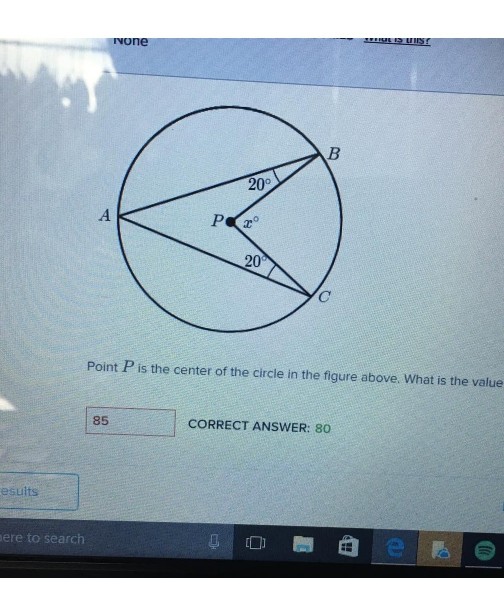 Solved 20a 20 Point P is the center of the circle in the | Chegg.com