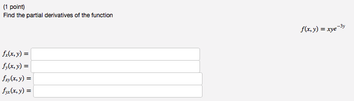 Solved Find the partial derivatives of the function f(x, y) | Chegg.com