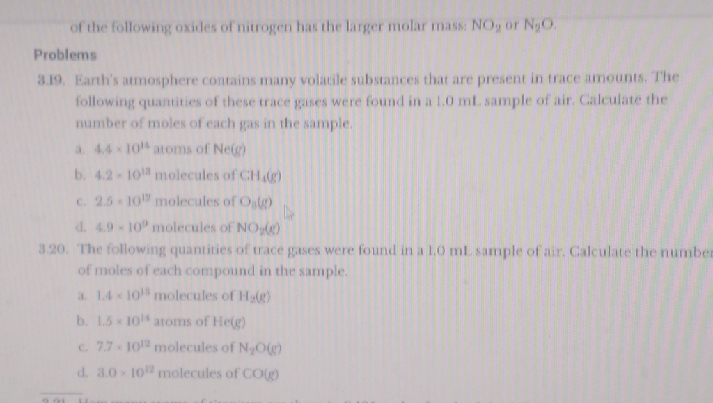 Solved of the following oxides of nitrogen has the larger | Chegg.com