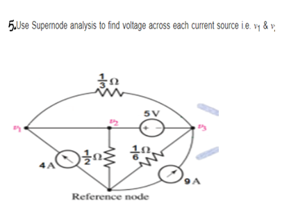 Solved Use Supermode analysis to find voltage across each | Chegg.com