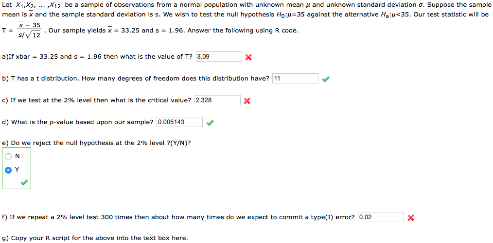 Let X1,X2, ,X12 be a sample of observations from a | Chegg.com