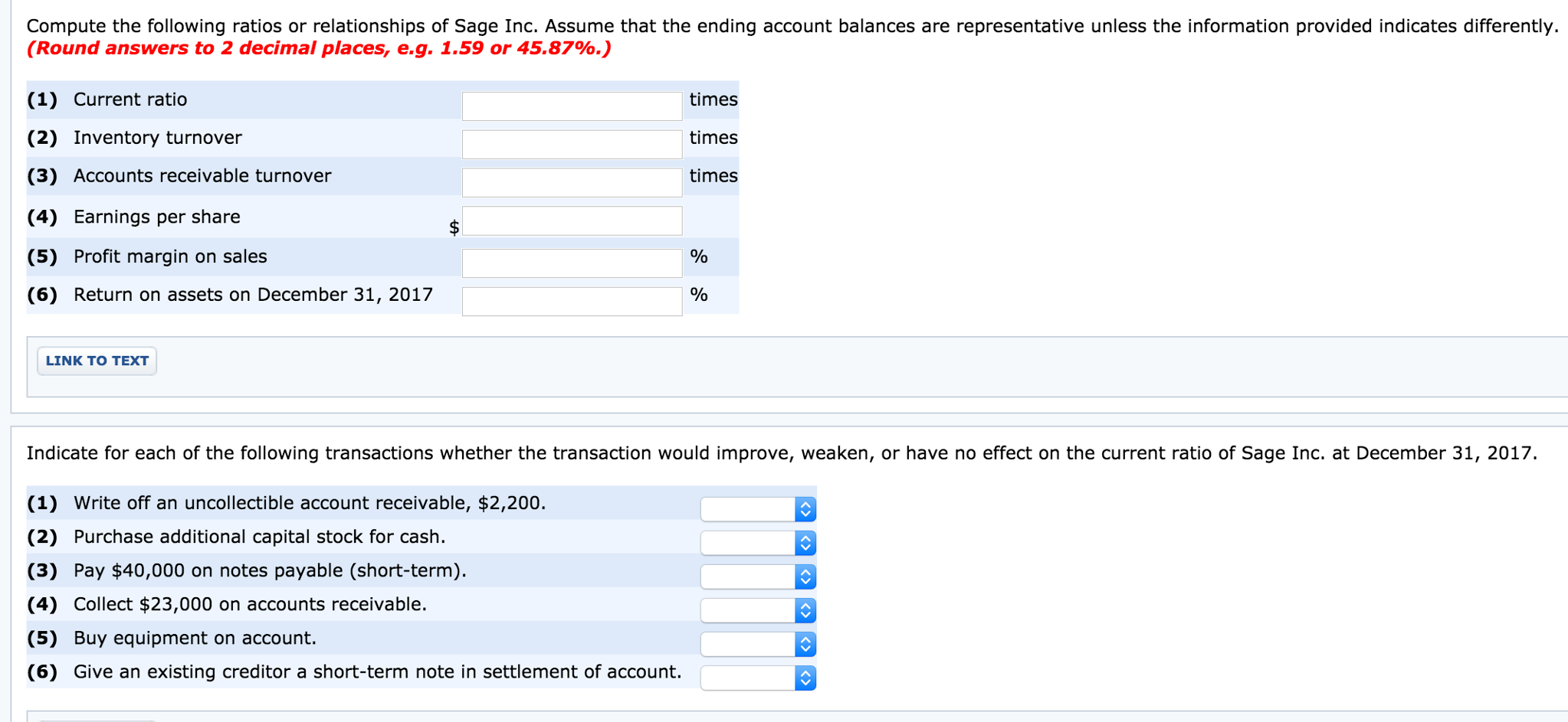 Solved Presented below is information related to Sage Inc. | Chegg.com