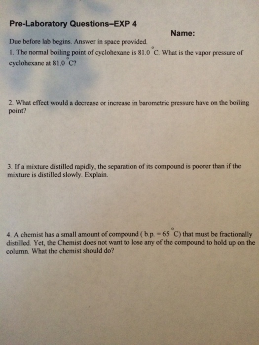 1. The normal boiling point of cyclohexane is 81.0 | Chegg.com