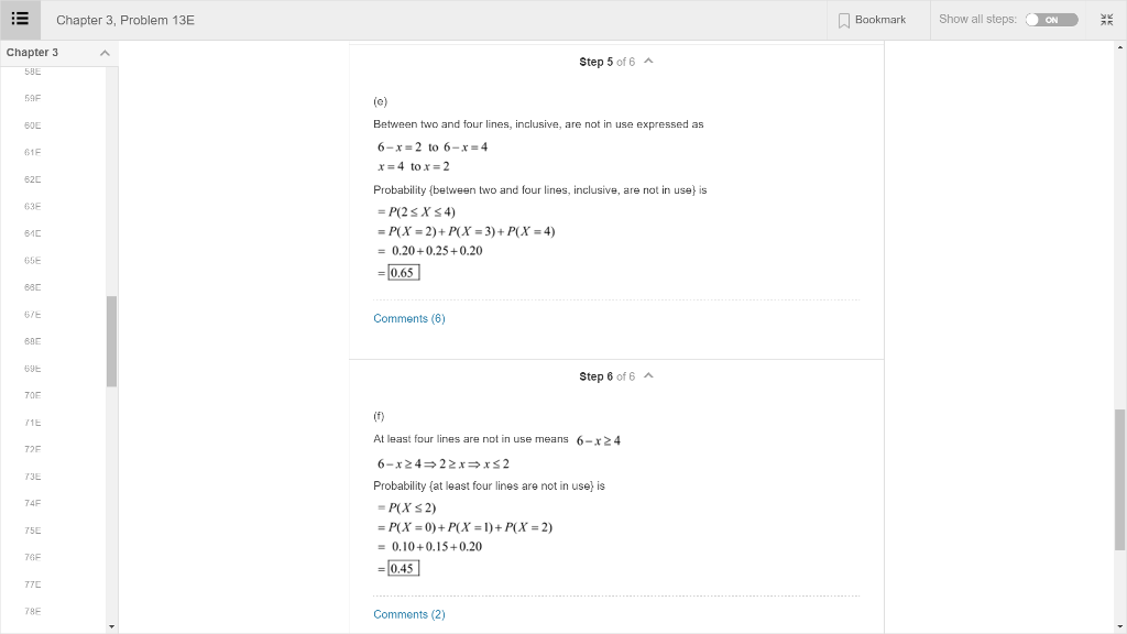 Solved How to solve part e and part f of this question? I | Chegg.com