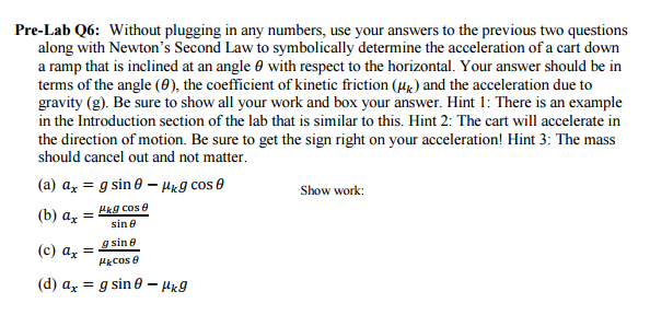 Solved Pre-Lab Q1: In the first activity of the upcoming lab | Chegg.com