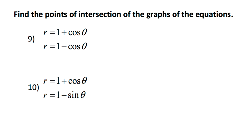 Solved Find the points of intersection of the graphs of the | Chegg.com