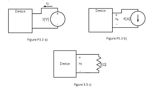Solved 3. A device can be modeled using a current source in | Chegg.com