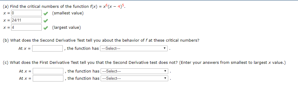 Solved (a) Find the critical numbers of the function fx) x5x | Chegg.com