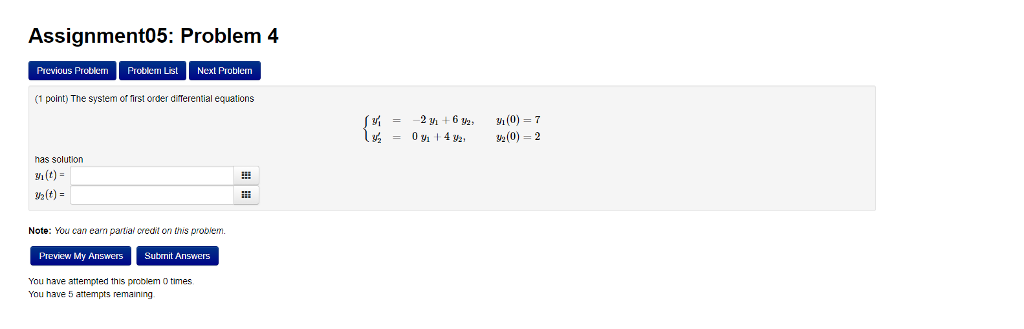 Solved Assignment05: Problem 4 Previous Problen Problem List | Chegg.com