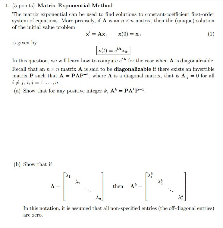 Matrix Exponential Method The Matrix Exponential Can 9753