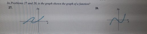 Solved In Problems 27 and 28, is the graph shown the graph | Chegg.com