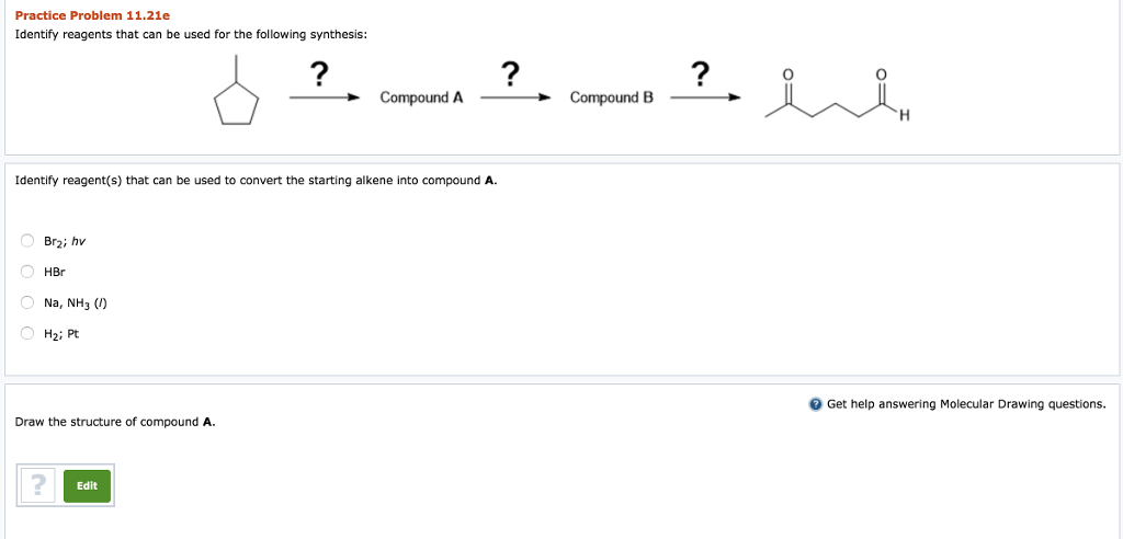 (Solved) - Practice Problem 11.18b Identify Reagents That Can Be Used ... (Solved) - Practice Problem 11.18b Identify Reagents That Can Be Used ...