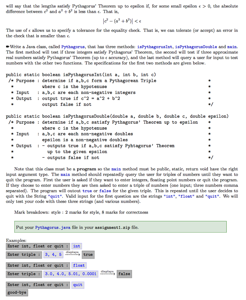 Solved 4: Pythagorean Theorem [10 marks Recall Pythagoras's | Chegg.com