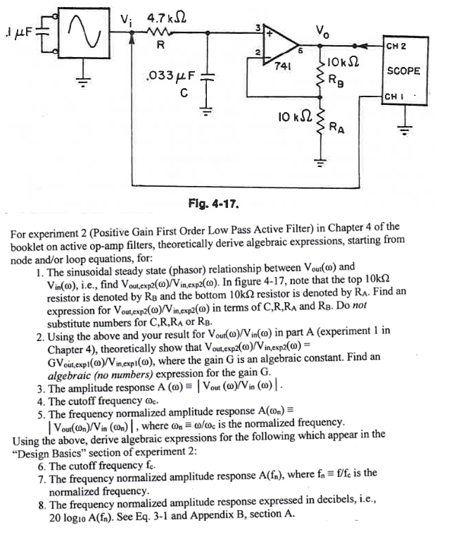 Solved For experiment 2 (Positive Gain First order Low | Chegg.com