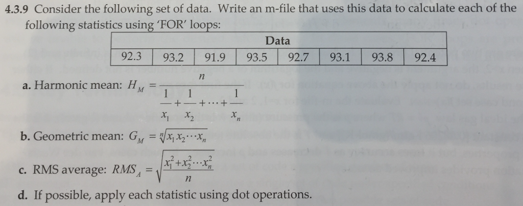 Solved 4.3.9 Consider the following set of data. Write an | Chegg.com