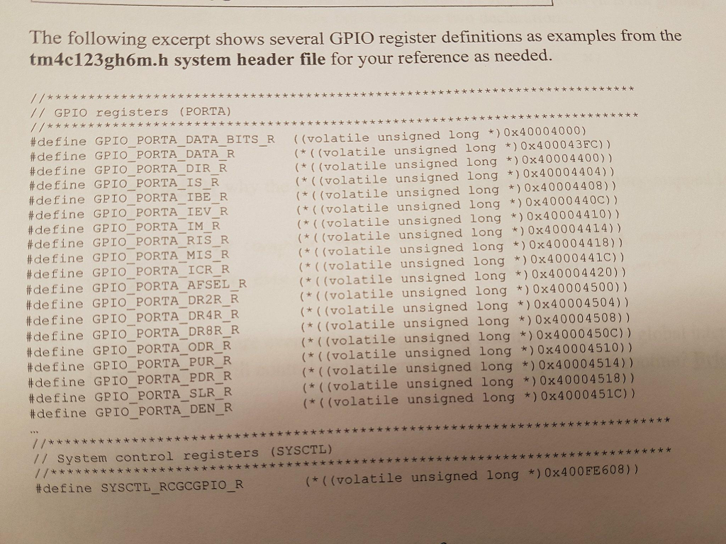 125 pts Answer the following questions about GPIO | Chegg.com