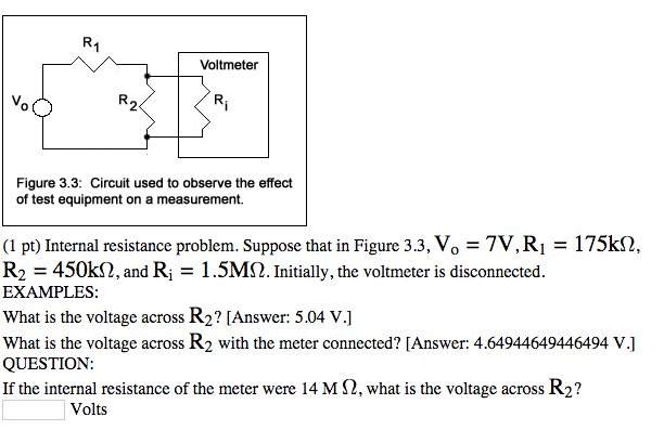 Solved (1 pt) Internal resistance problem. Suppose that in | Chegg.com Solved (1 pt) Internal resistance problem. Suppose that in | Chegg.com