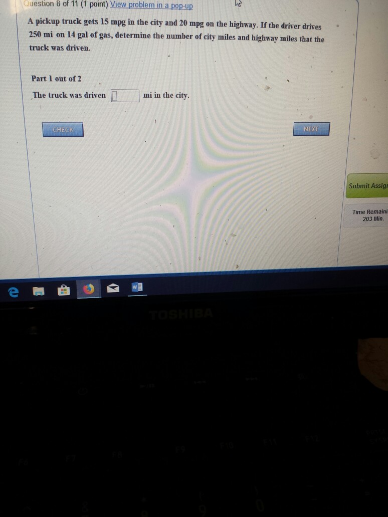 Solved uestion 8 of 11 (1 point) View problem in a pop-up A | Chegg.com