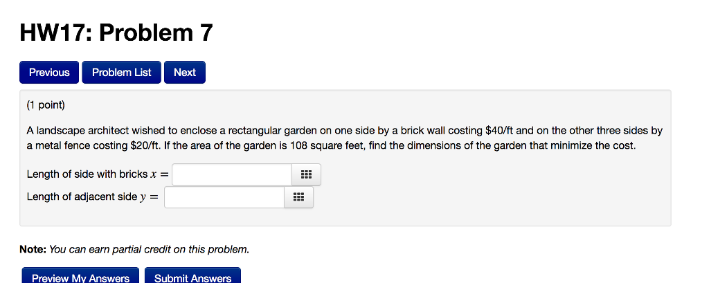 Solved HW17: Problem 7 Previous Problem List Next 1 point) A | Chegg.com