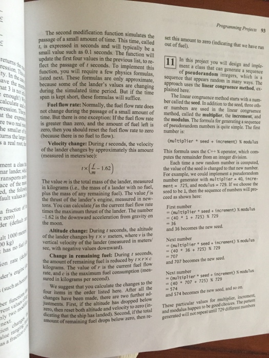 Solved 110 Specify, design, and implement a clas is a small | Chegg.com