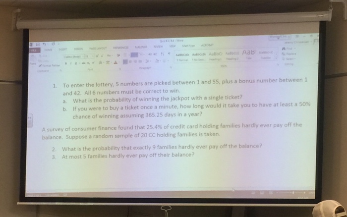 Solved What is the probability of winning the jackpot with | Chegg.com