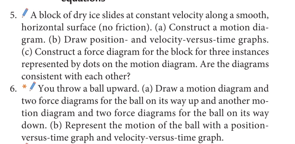 Solved do 5. / A block of dry ice slides at constant | Chegg.com