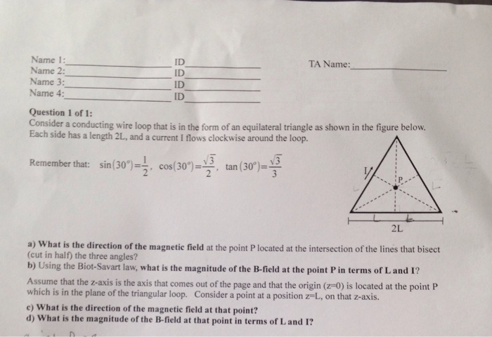 Solved Consider a conducting wire loop that is in the form | Chegg.com