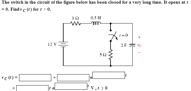 Solved The switch in the circuit of the figure below has | Chegg.com