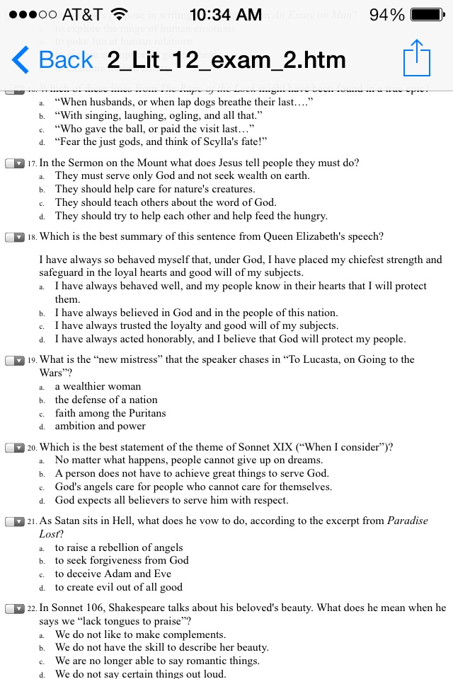 Solved In Sonnet 29, the speaker changes from fearful to | Chegg.com