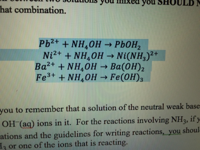 Solved I Need Balanced Net Ionic Equations For These Maybe 5461