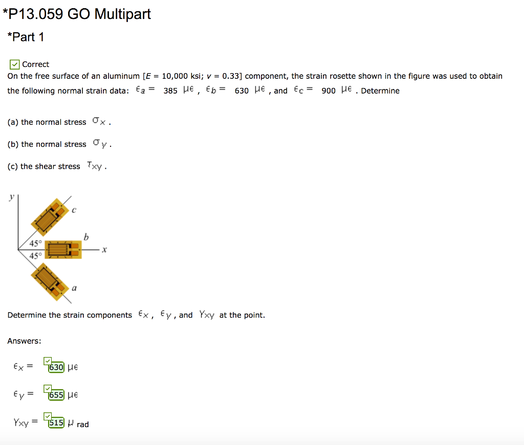 Solved P13.059 GO Multipart *Part 1 回correct on the free | Chegg.com