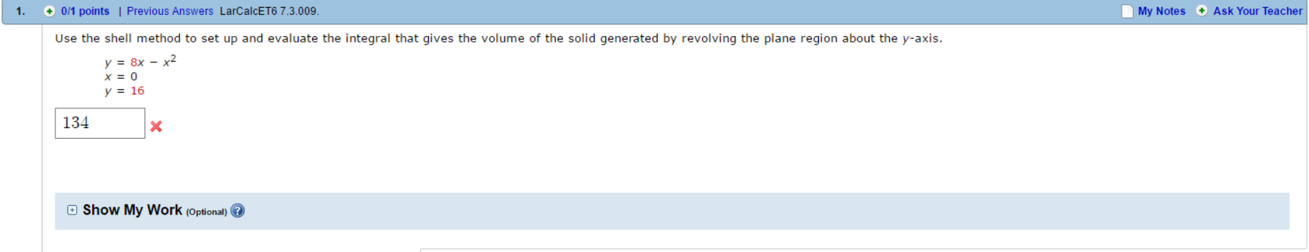 Solved Use the shell method to set up and evaluate the | Chegg.com