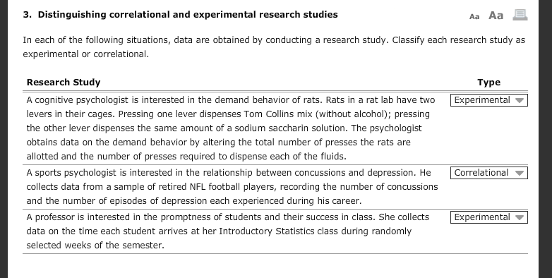 Solved 3. Distinguishing correlational and experimental | Chegg.com Solved 3. Distinguishing correlational and experimental | Chegg.com