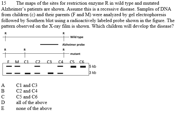 Solved The maps of the sites for restriction enzyme R in | Chegg.com