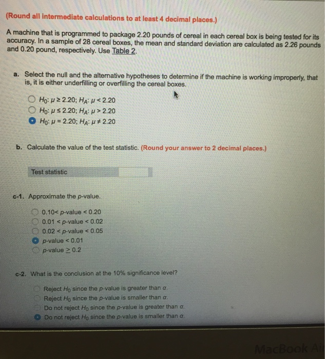 Solved (Round all intermediate calculations to at least 4 | Chegg.com