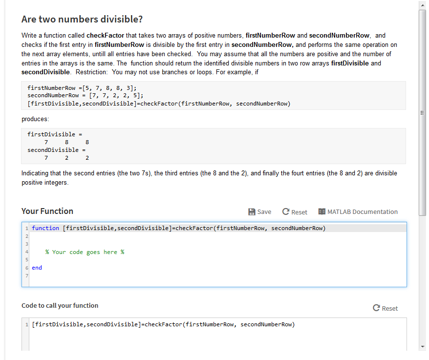 Solved TThis is MATLAB. The function has to be called and | Chegg.com