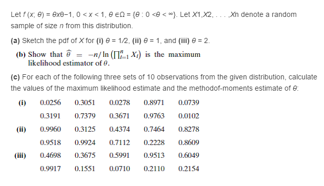Solved Let X1,X2,Xn denote a random sample of size n from | Chegg.com Solved Let X1,X2,Xn denote a random sample of size n from | Chegg.com