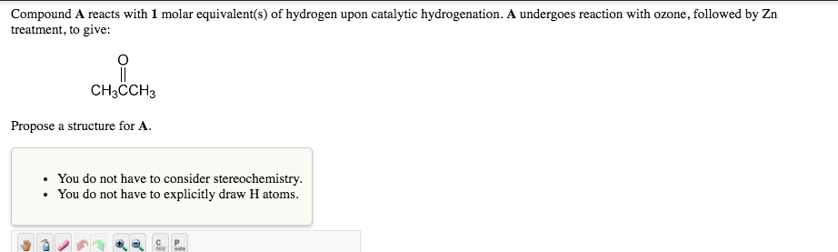 Solved Compound A reacts with 1 molar equivalent(s) of | Chegg.com