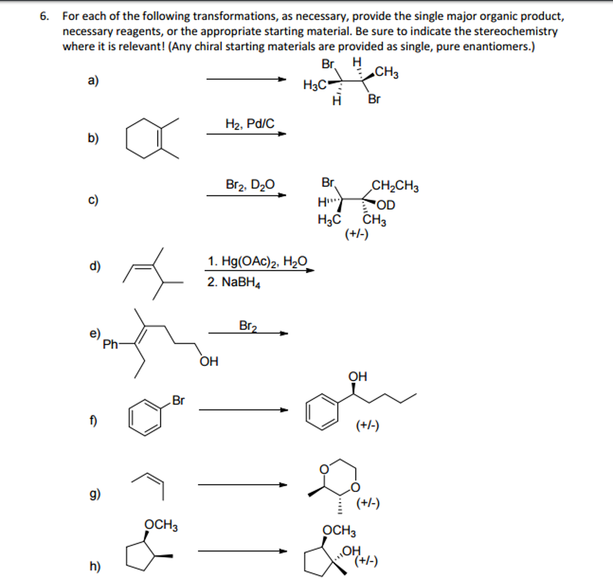 Solved For each of the following transformations, as | Chegg.com