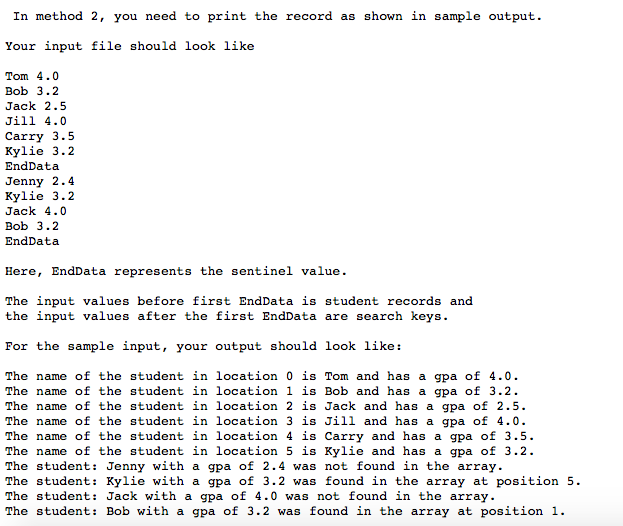 Solved Write A Program That Implements Array Follow All The