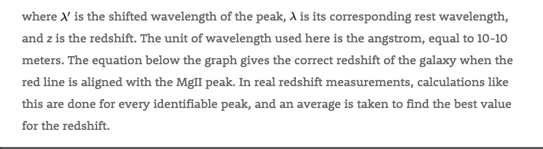 Solved The redshift equation states that | Chegg.com